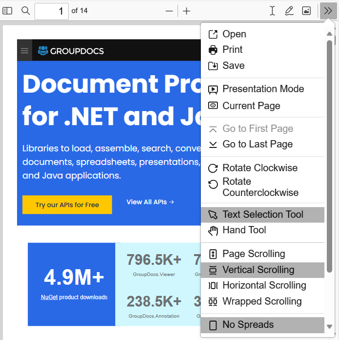 PDF.js | Visionneuse PDF JavaScript avancée | Open source